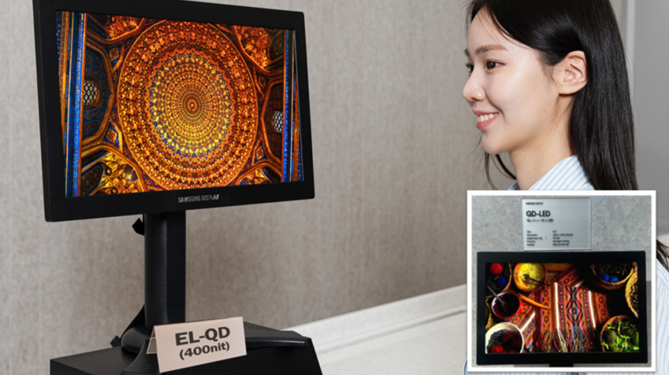 [SID 2025] 삼성디스플레이, 사양 높인 '무기발광 EL-QD' 전시 - 전자부품 전문 미디어 디일렉