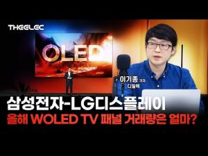 [영상] 삼성전자-LGD, 올해 WOLED TV 패널 거래량은 얼마? - 전자부품 전문 미디어 디일렉